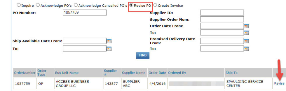 PO Acknowledgement | ABG Supplier Portal